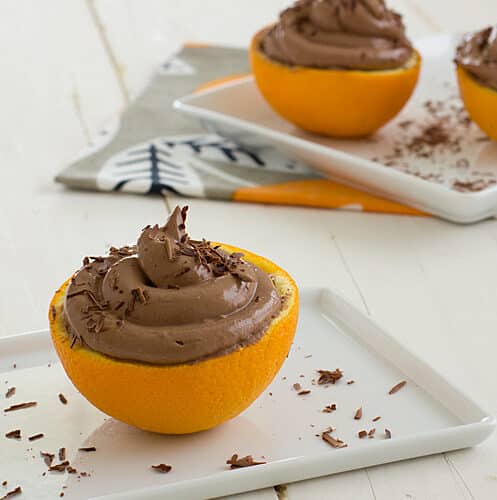 Orange chocolate mousse store