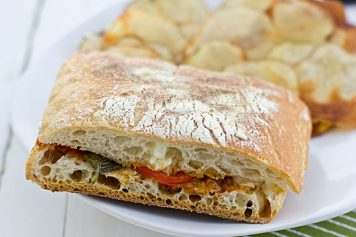 Panera-Style Tomato and Mozzarella Panini | Oh My Veggies