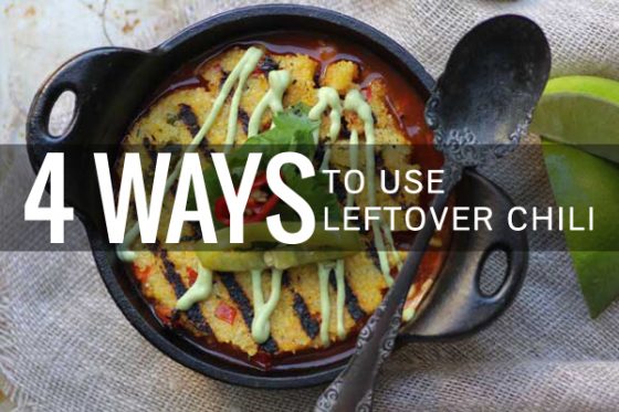 4 Ways to Use Leftover Chili | Oh My Veggies