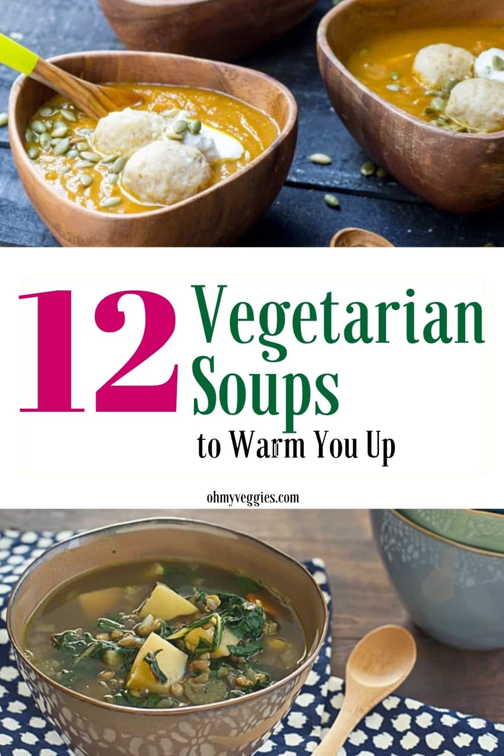 12 Vegetarian Soups to Warm You Up This Fall | Oh My Veggies