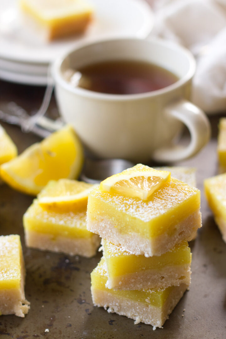 Vegan Lemon Bars - OhMyVeggies.com