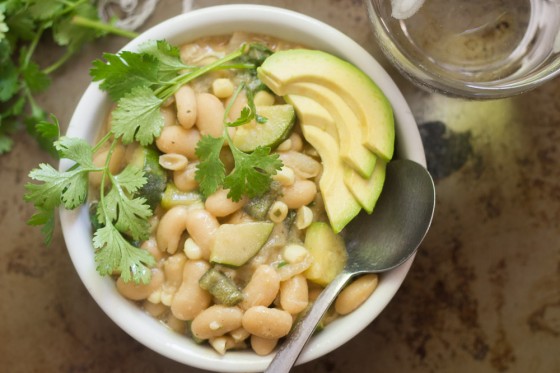 Chili Blanco with Summer Veggies and Ale By OhMyVeggies.com