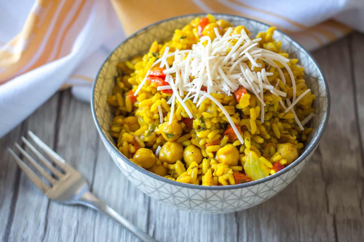 Chickpeas and Turmeric Basmati Rice | Oh My Veggies