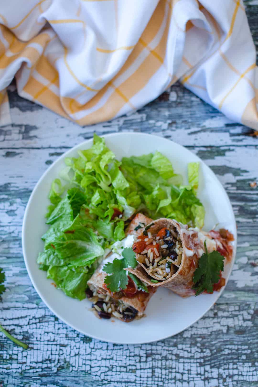 Vegetarian Red Beans and Rice Burritos | Oh My Veggies