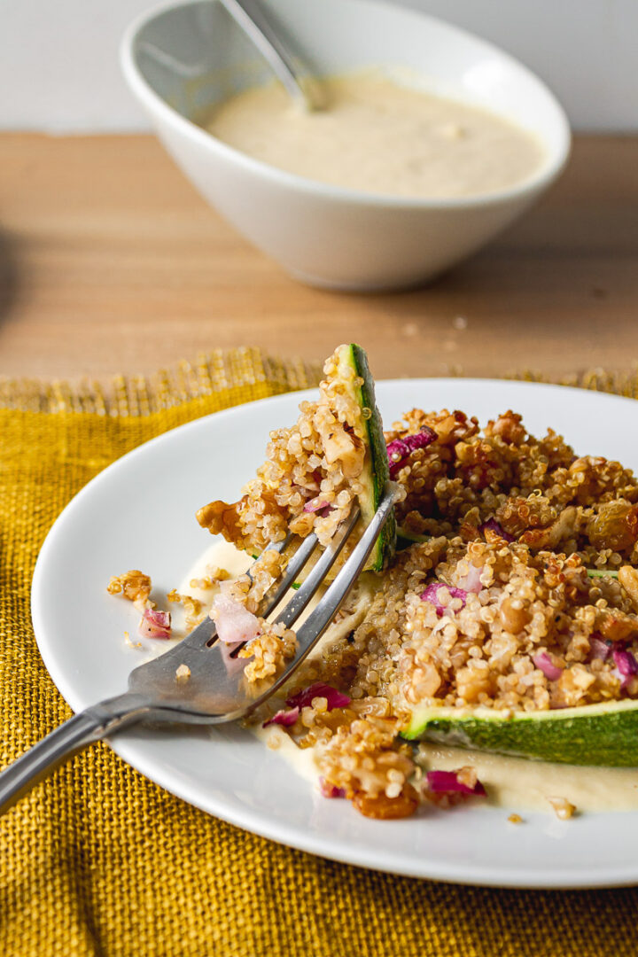 Healthy Stuffed Zucchini - Oh My Veggies