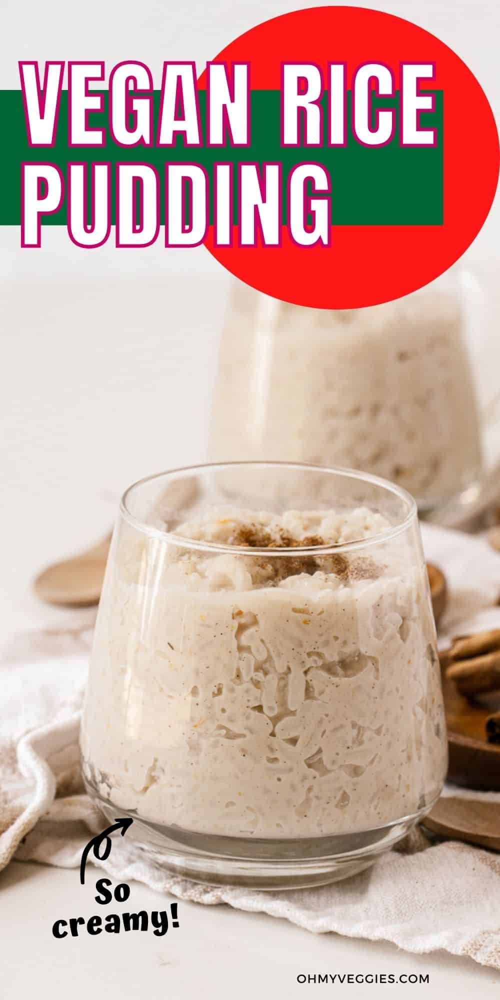 Vegan Rice Pudding | Easy Dessert | Oh My Veggies