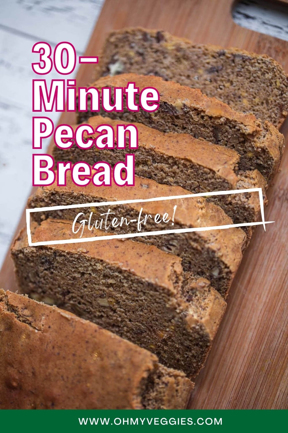 30-Minute Pecan Bread | Quick & Easy | Oh My Veggies!