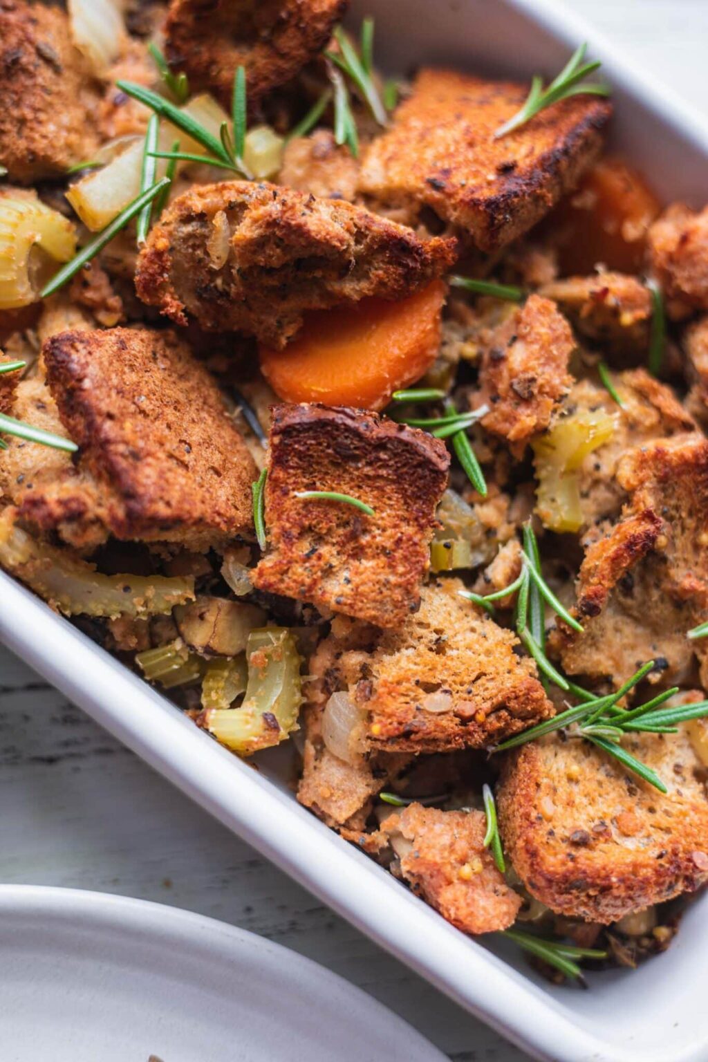 Vegan Stuffing | Perfect for the holidays! | Oh My Veggies