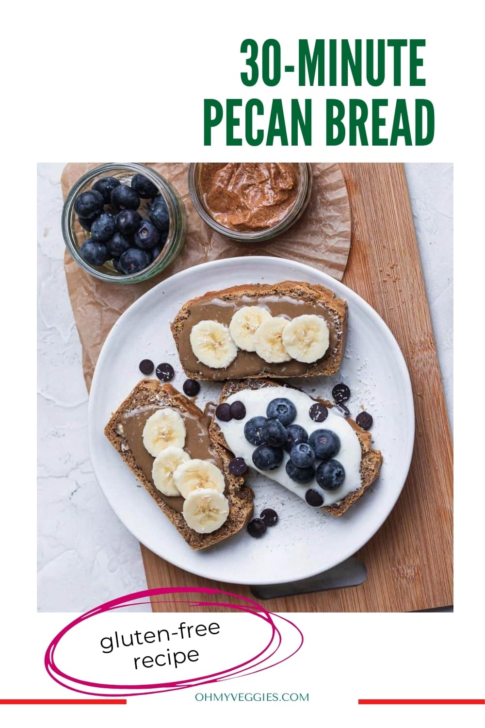 30-Minute Pecan Bread | Quick & Easy | Oh My Veggies!