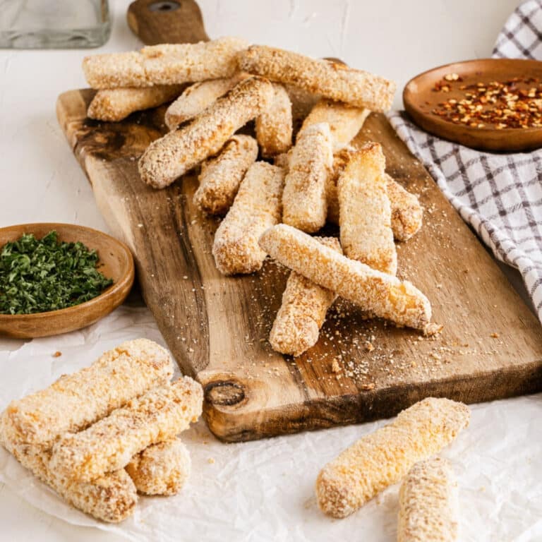 Fried Halloumi | Crispy, Gooey Cheese Sticks | Oh My Veggies