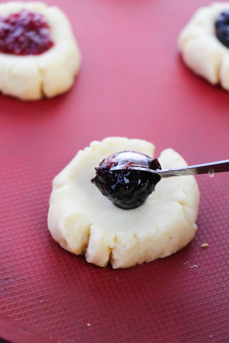 Shortbread Thumbprint Cookies - Easy Christmas Cookies- Oh My Veggies