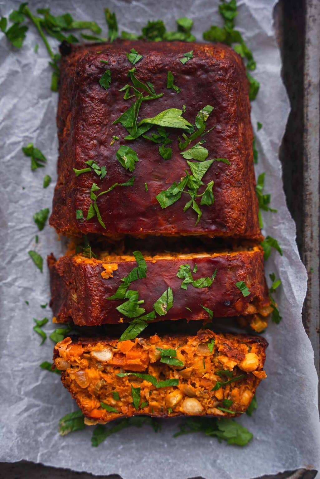 Vegan Meatloaf With Chickpeas - Oh My Veggies