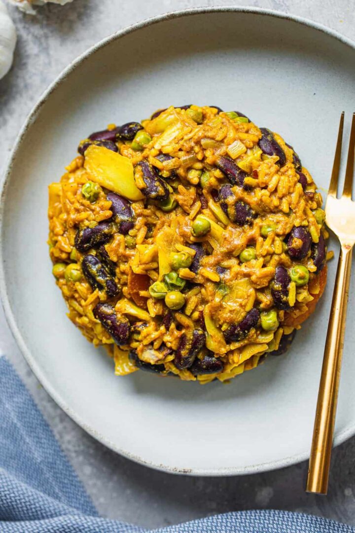 Curried Vegan Red Beans And Rice - Oh My Veggies