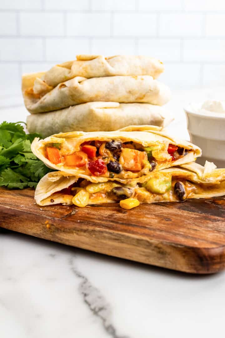 Vegetarian Black Bean Crunchwrap Supreme - Vegos