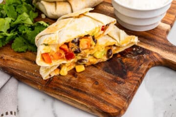 Vegetarian Black Bean Crunchwrap Supreme - Oh My Veggies