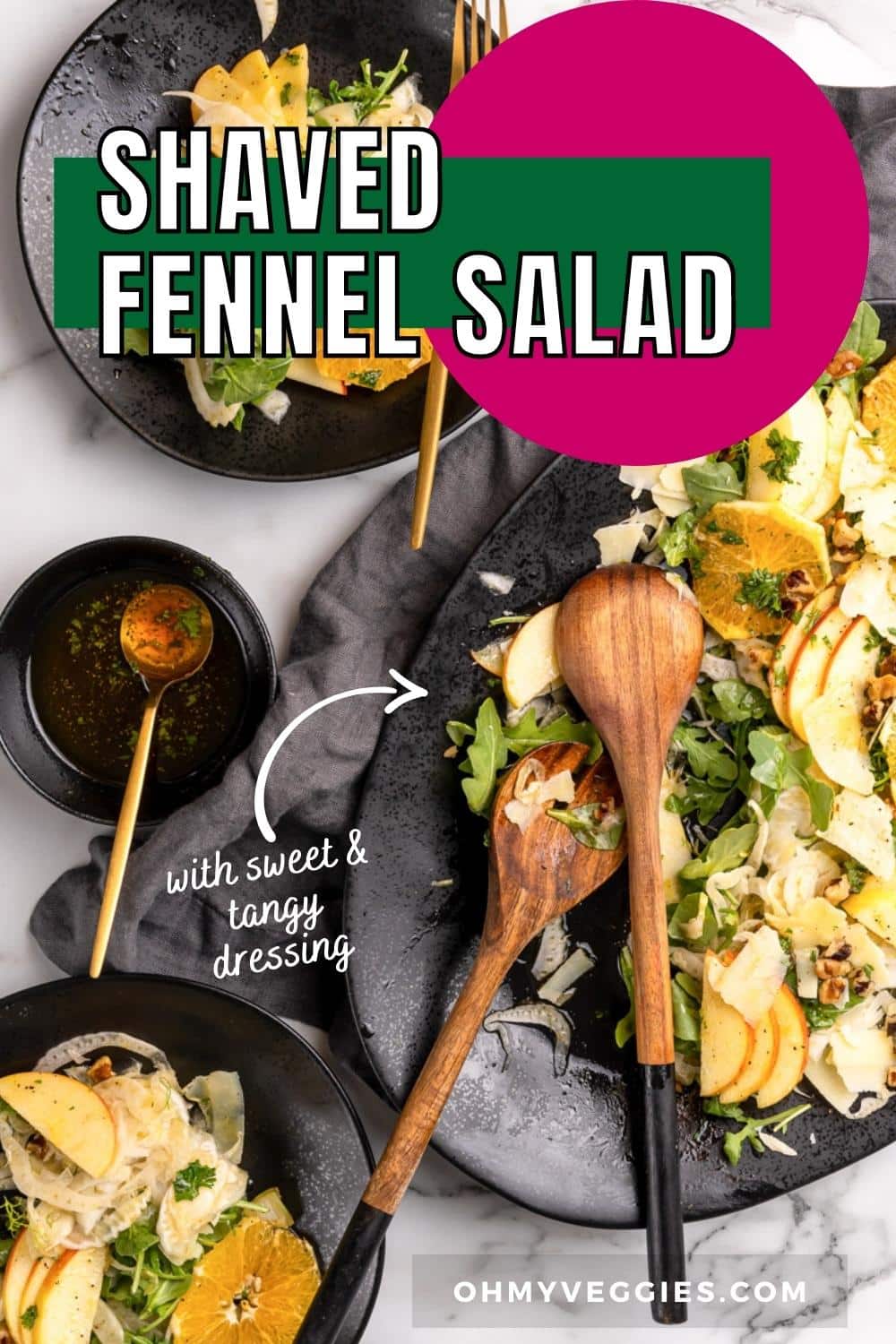 Shaved Fennel Salad - Oh My Veggies