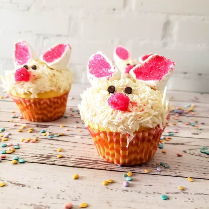 Easter Bunny Cupcakes - Oh My Veggies