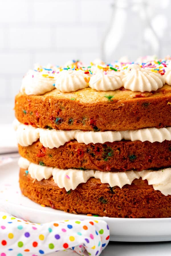 Vegan Funfetti Cake - Oh My Veggies