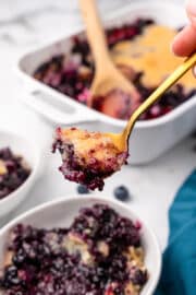 Vegan Blueberry Cobbler - Oh My Veggies