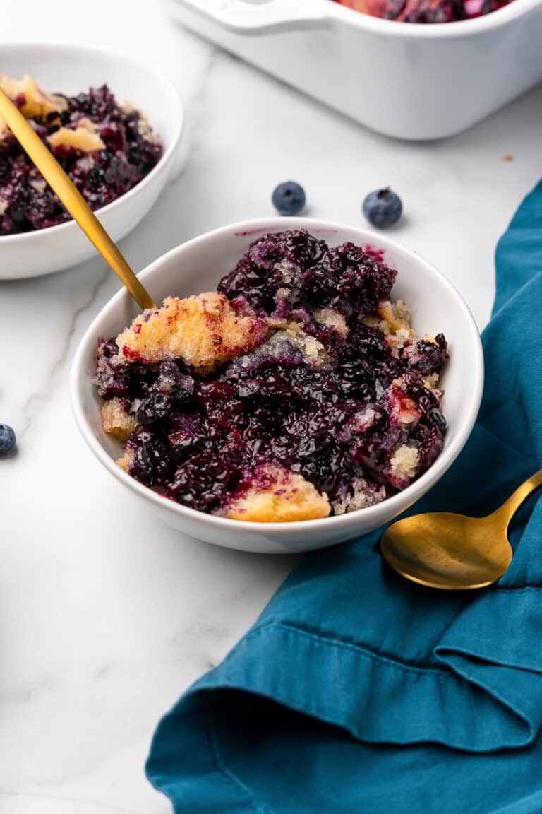 Vegan Blueberry Cobbler - Oh My Veggies