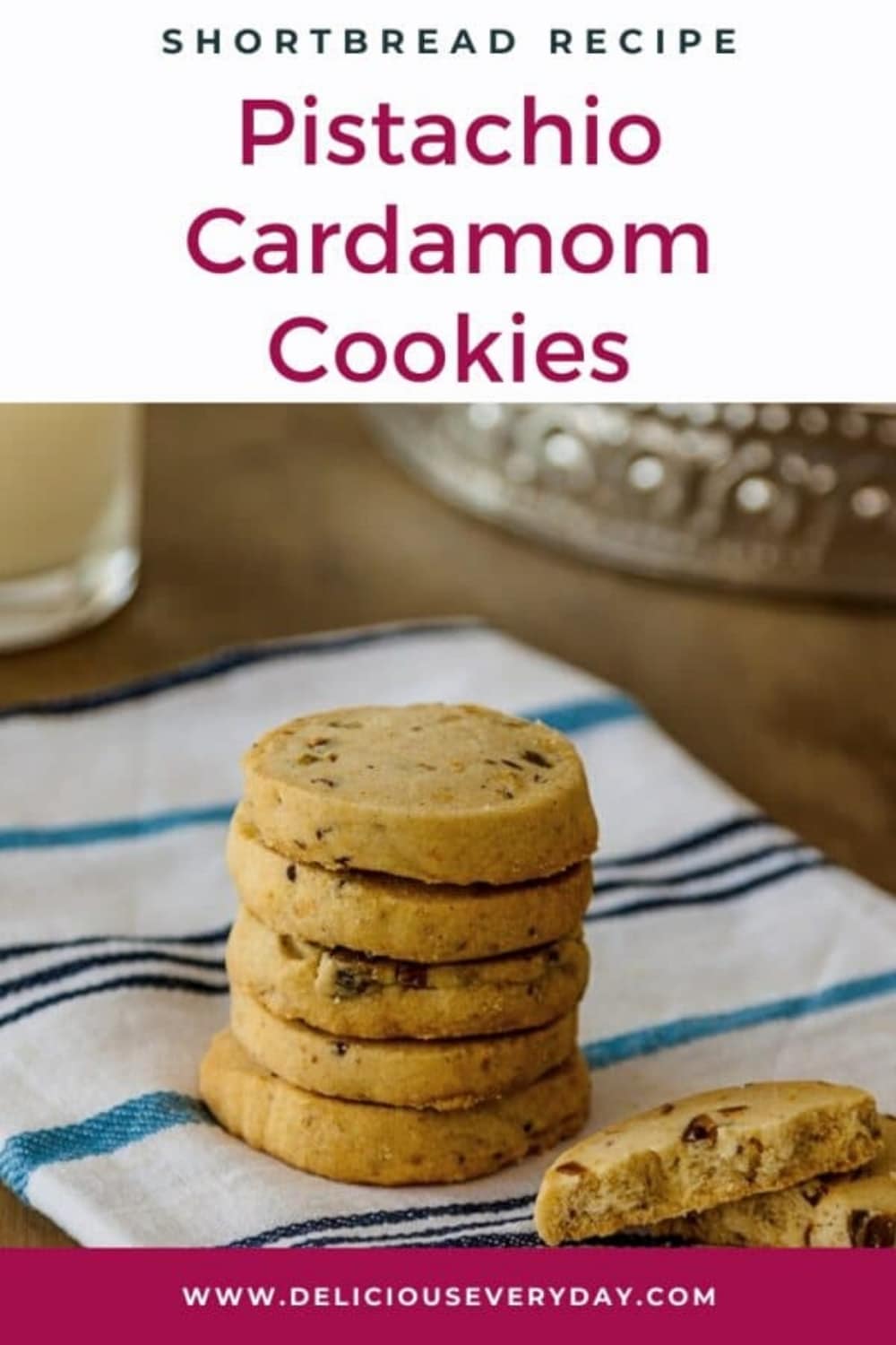 Cardamom Cookies with Lemon and Pistachios - Oh My Veggies