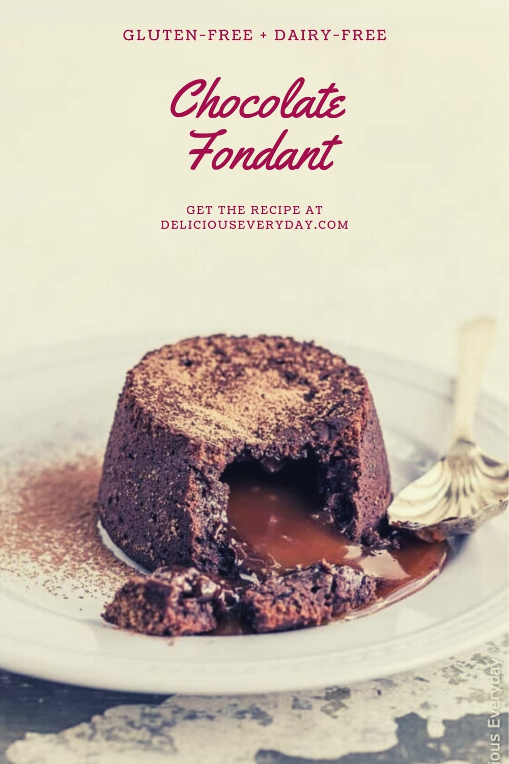 Chocolate Fondant Recipe with Salted Caramel Filling {gluten-free ...