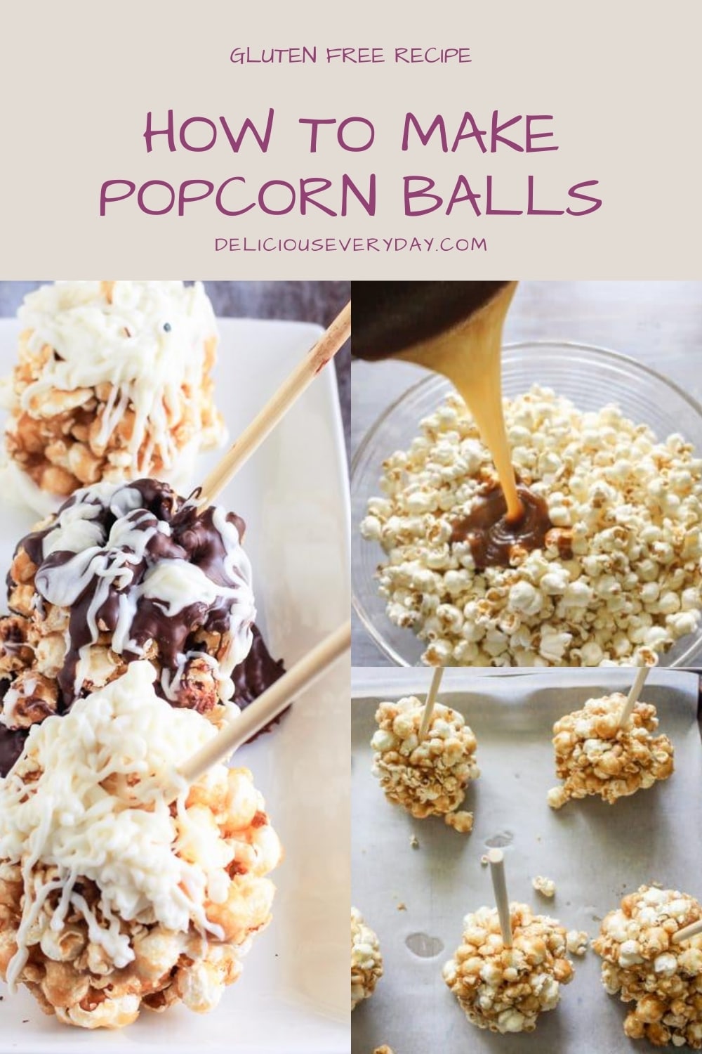 How to Make Popcorn Balls {gluten-free} - Oh My Veggies