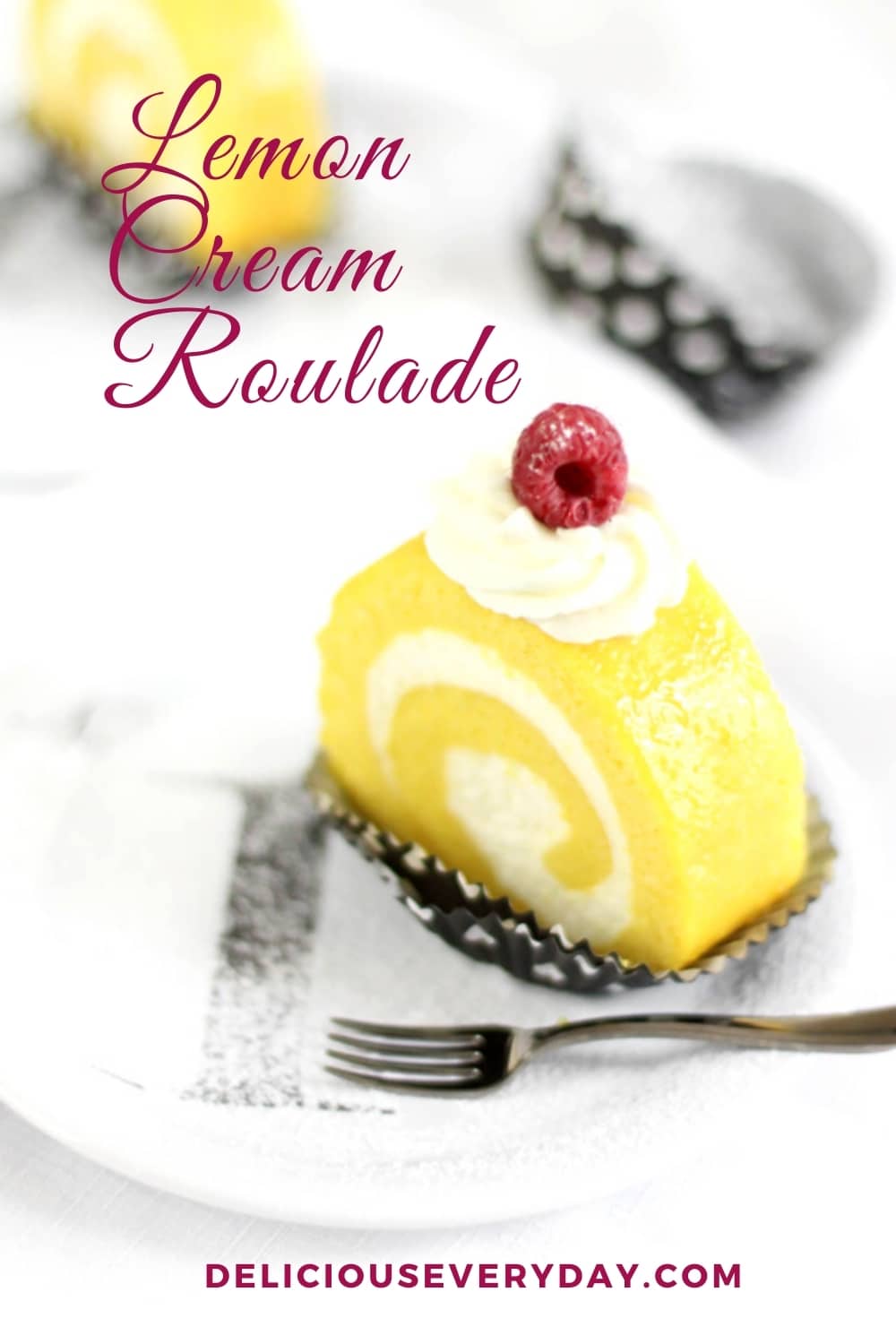 Lemon Cream Roulade - Guest Post from SprinkleBakes - Oh My Veggies