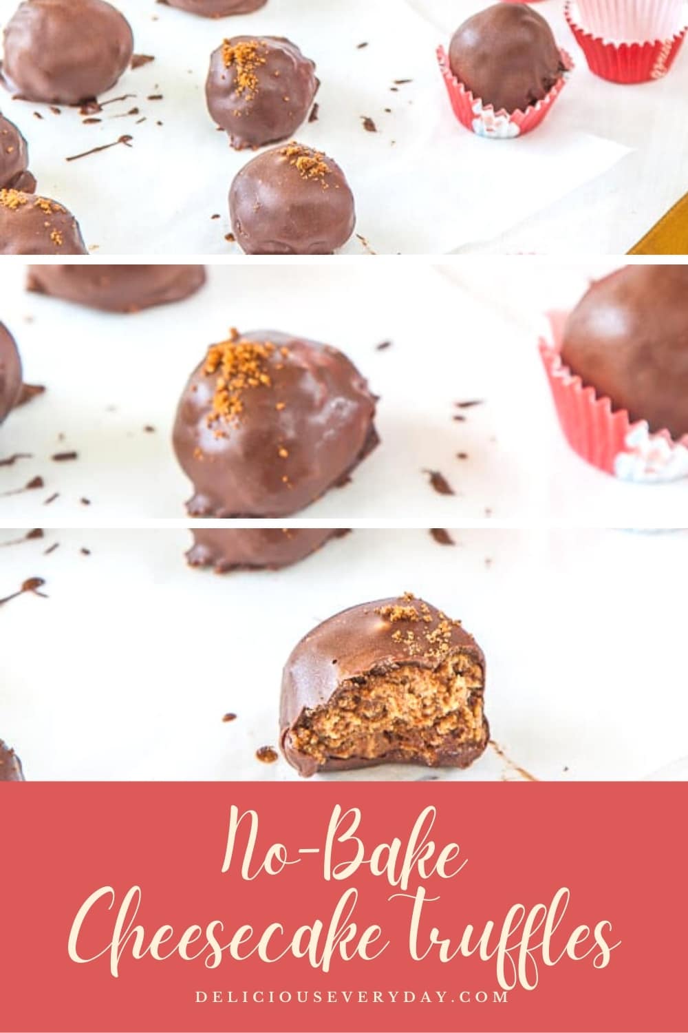 No-Bake Cheesecake Truffles - Oh My Veggies