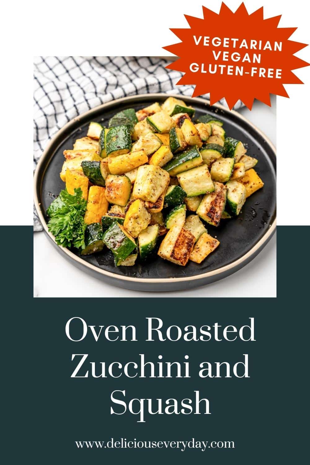 Oven Roasted Zucchini and Squash - Oh My Veggies