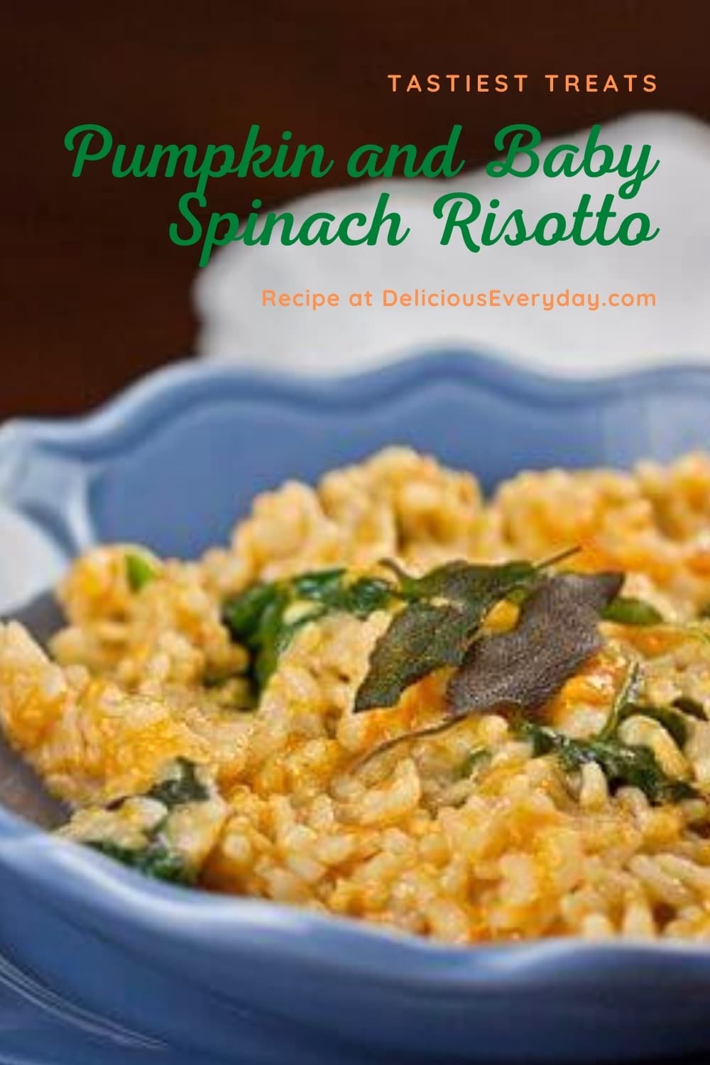 Pumpkin and Spinach Risotto (in the pressure cooker!) - Oh My Veggies
