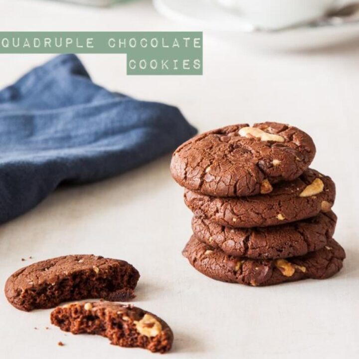 Quadruple chocolate cookies - the easiest cookies you'll ever make ...