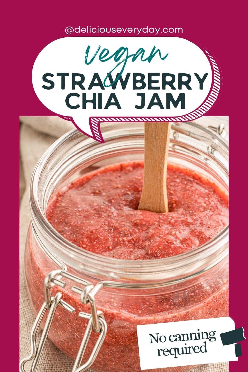 Strawberry Chia Jam - Oh My Veggies