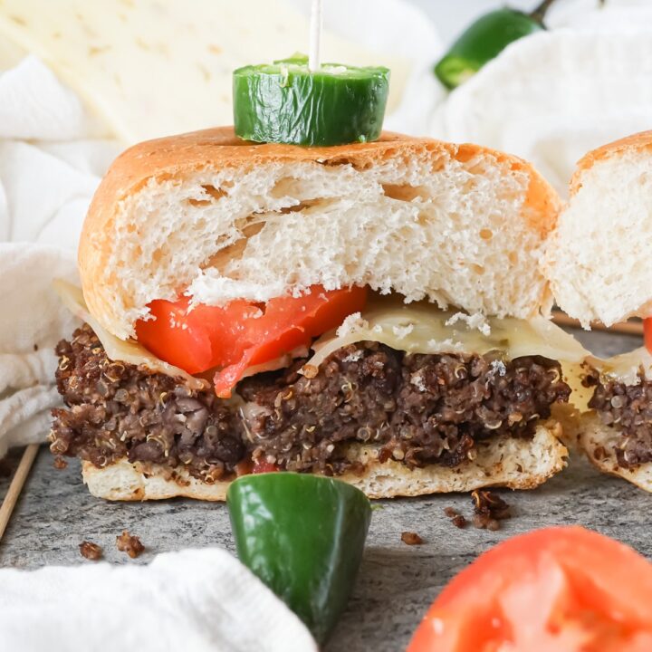 Black Bean Quinoa Burger - Oh My Veggies