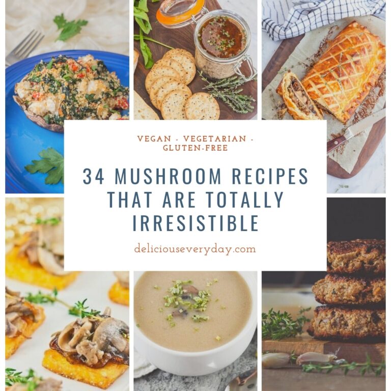 35+ Irresistible Vegetarian and Vegan Mushroom Recipes - Oh My Veggies