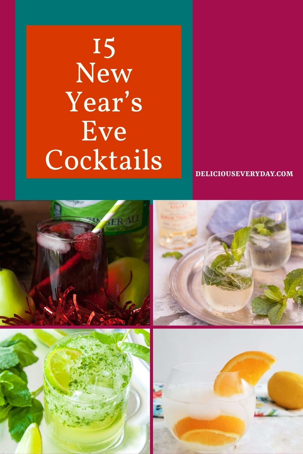 New Year’s Eve Cocktails - Oh My Veggies