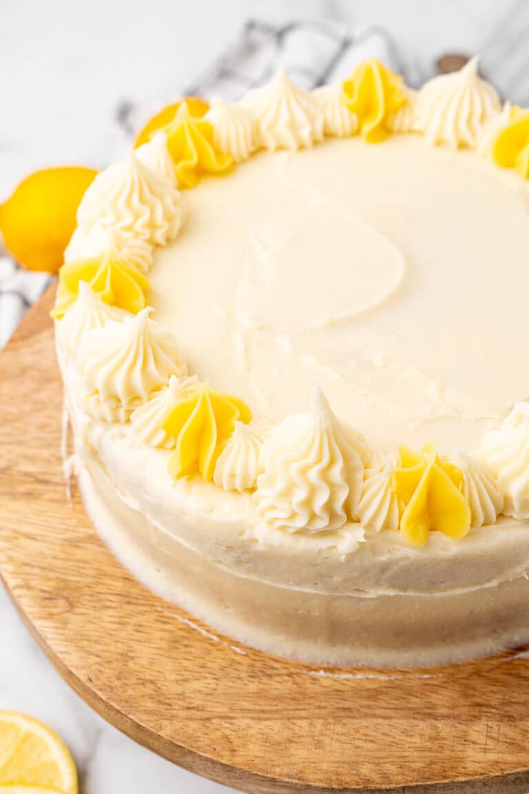Lemon Curd Cake - Oh My Veggies